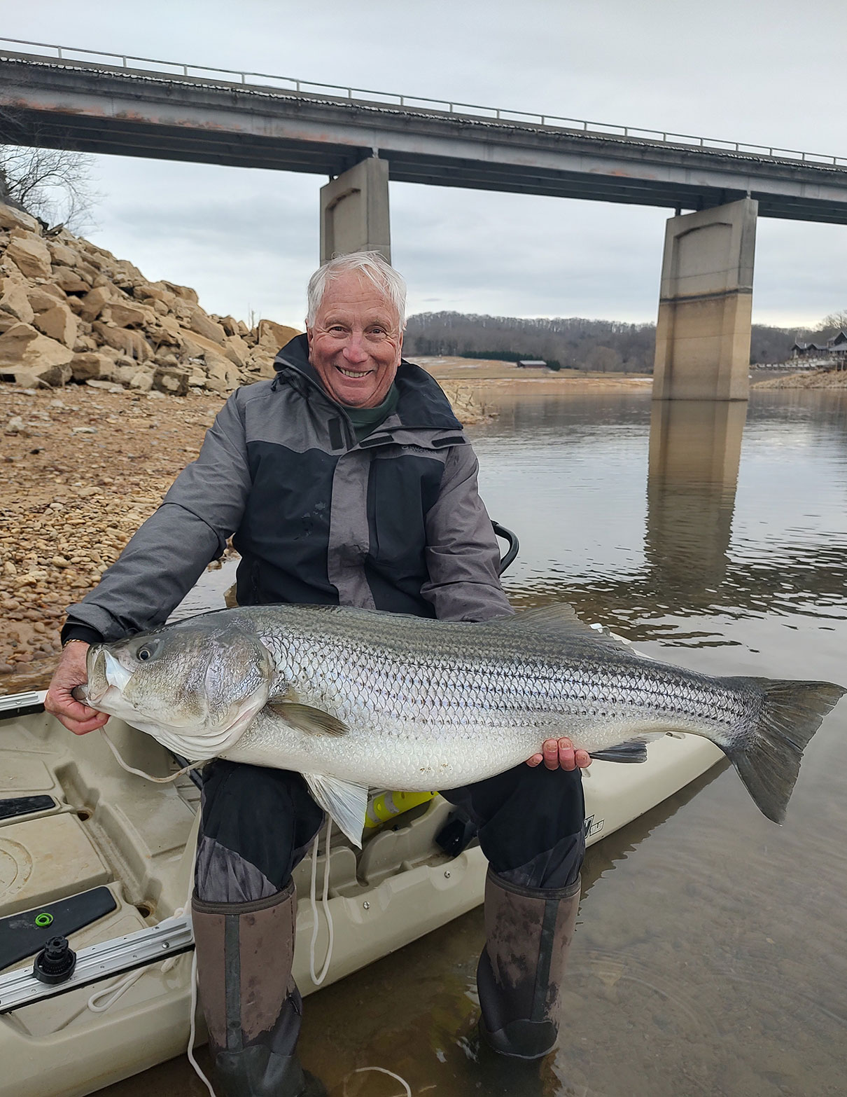 Catch Big Land-Locked Lake Striped Bass Now! | Kayak Angler